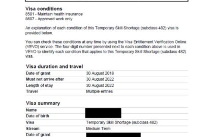 Thông tin về visa 482 Úc tay nghề diện được doanh nghiệp bảo trợ