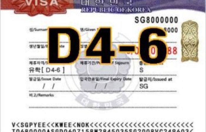 Visa d4-6 Hàn Quốc là gì? Cách xin visa Hàn Quốc D4-6